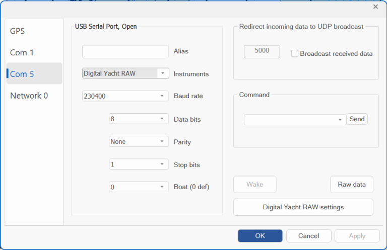 Expedition software now Supports Digital Yacht Gateways