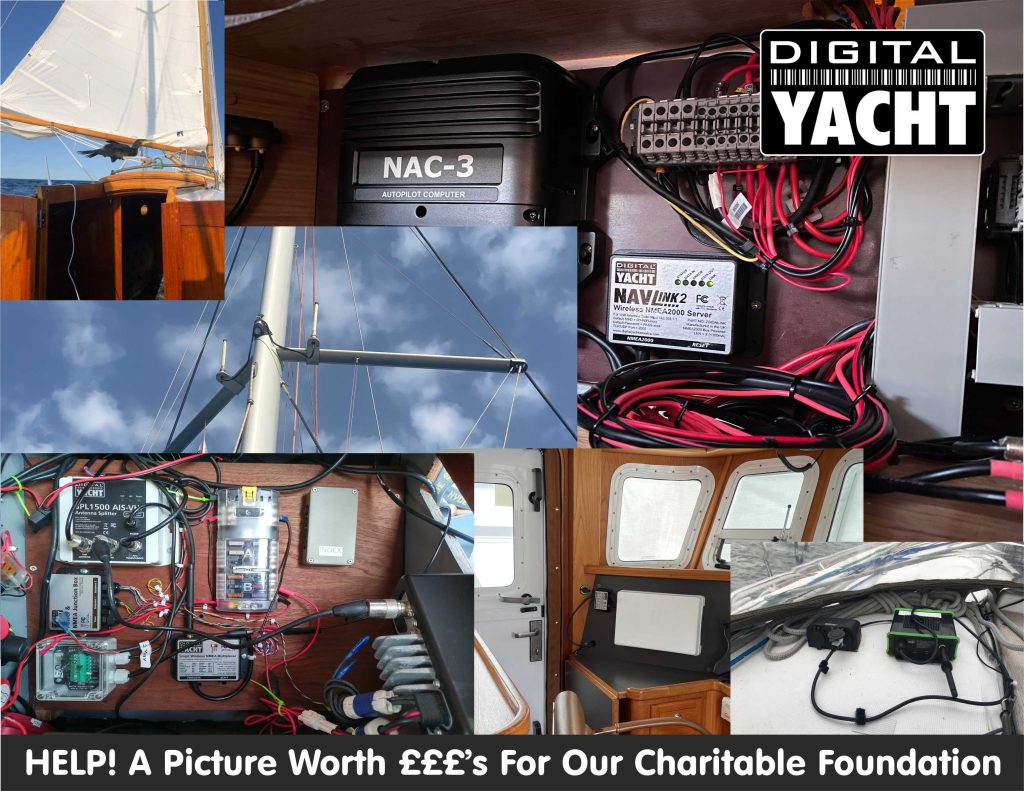 Your Digital Yacht installation photos are worth £$€'s for good causes ...