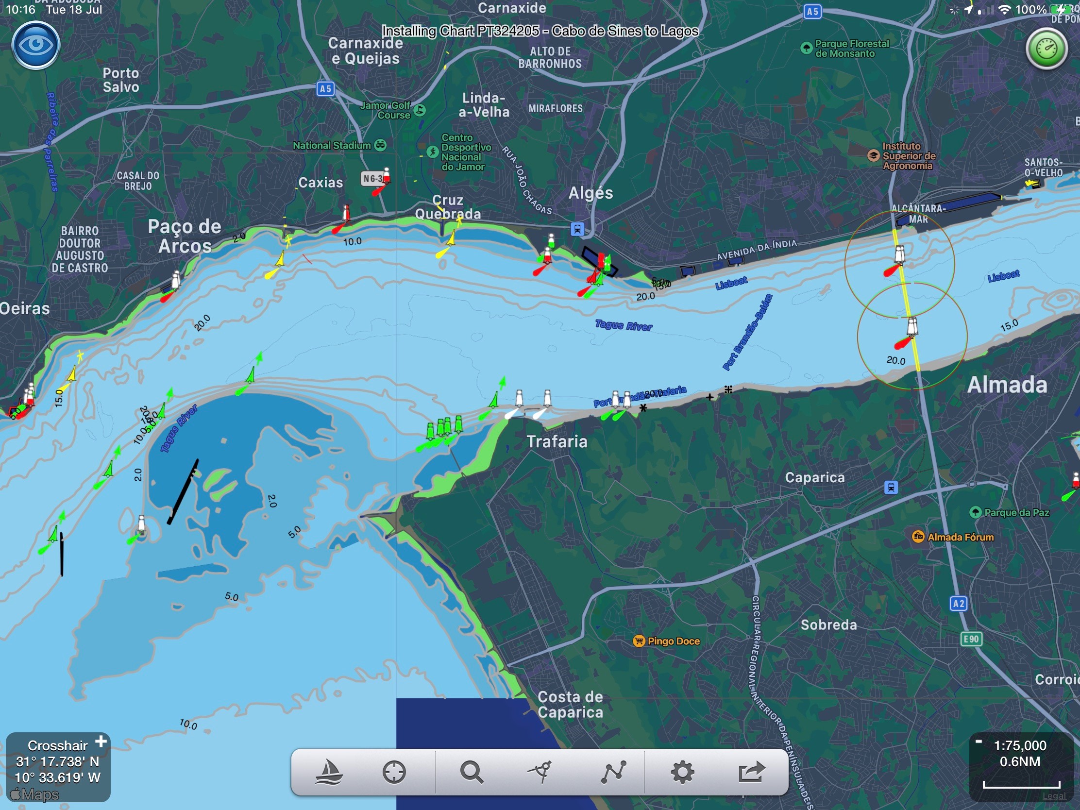NavLink iOS App adds Portugal Charts - Digital Yacht News