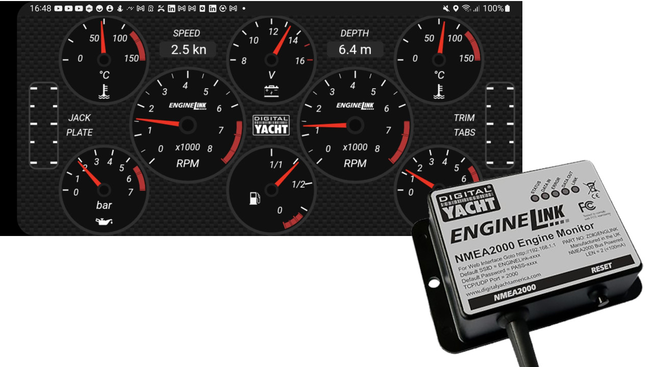 View Boat Engine Data on Your Tablet with Digital Yacht