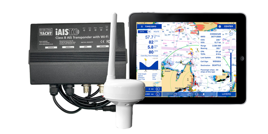 Wireless tablet Navigation for sailing: iAISTX Plus & GV30 Antenna