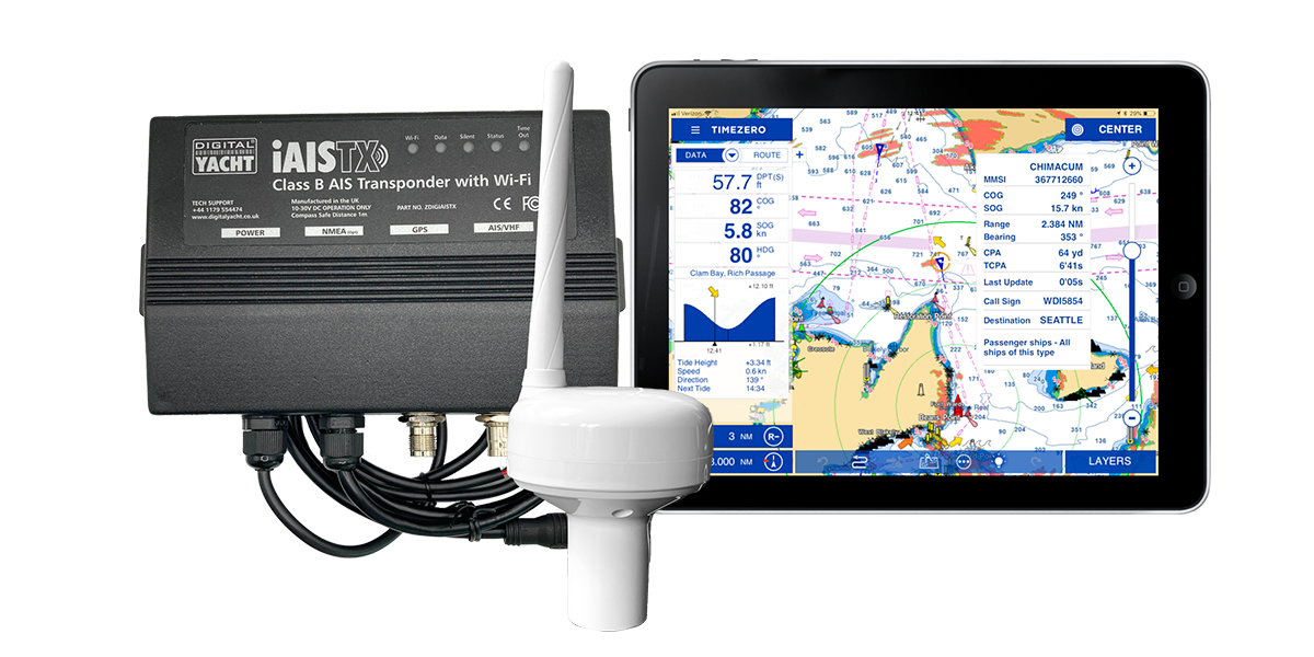 Wireless tablet Navigation for sailing: iAISTX Plus & GV30 Antenna