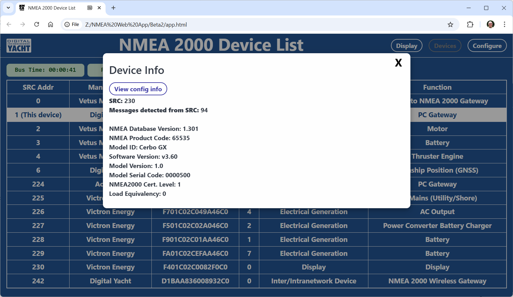 NMEA2000 Display App for iKonvert USB - Digital Yacht News