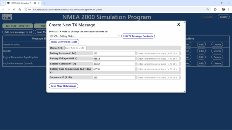 iKreate - the NMEA 2000 Simulation App - Digital Yacht News
