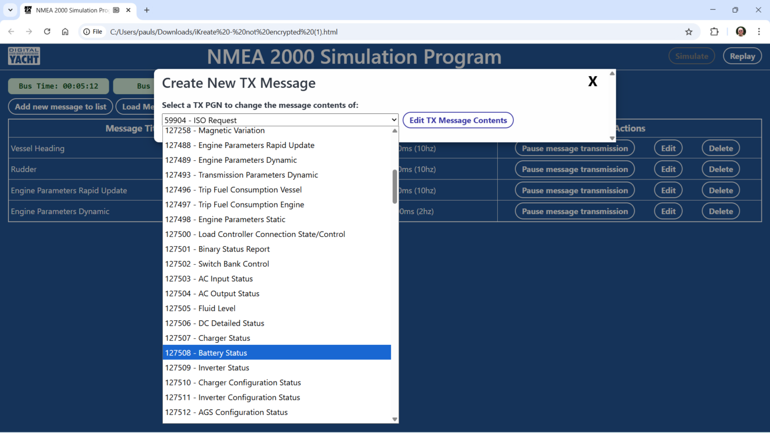 iKreate - the NMEA 2000 Simulation App - Digital Yacht News