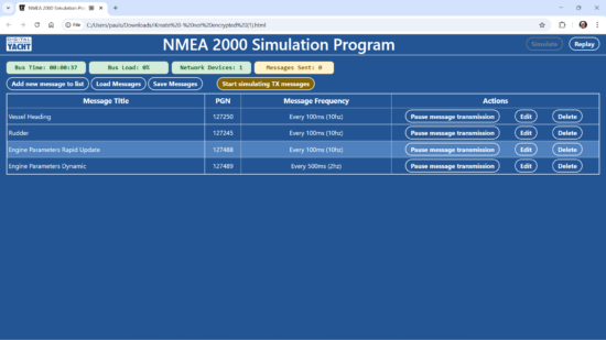 iKreate - the NMEA 2000 Simulation App - Digital Yacht News