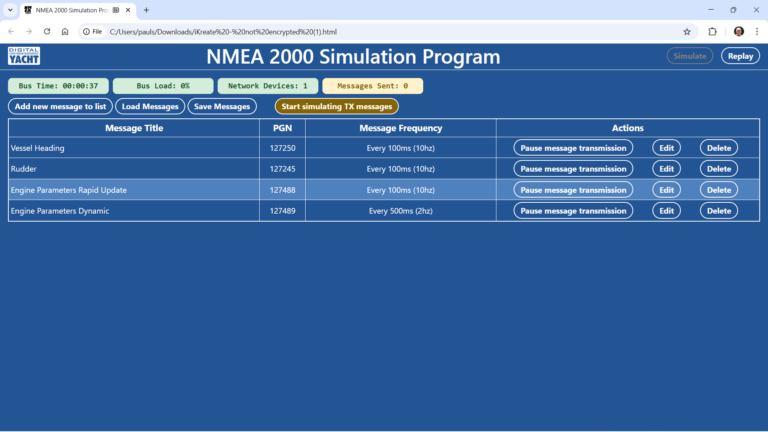 iKreate - the NMEA 2000 Simulation App - Digital Yacht News
